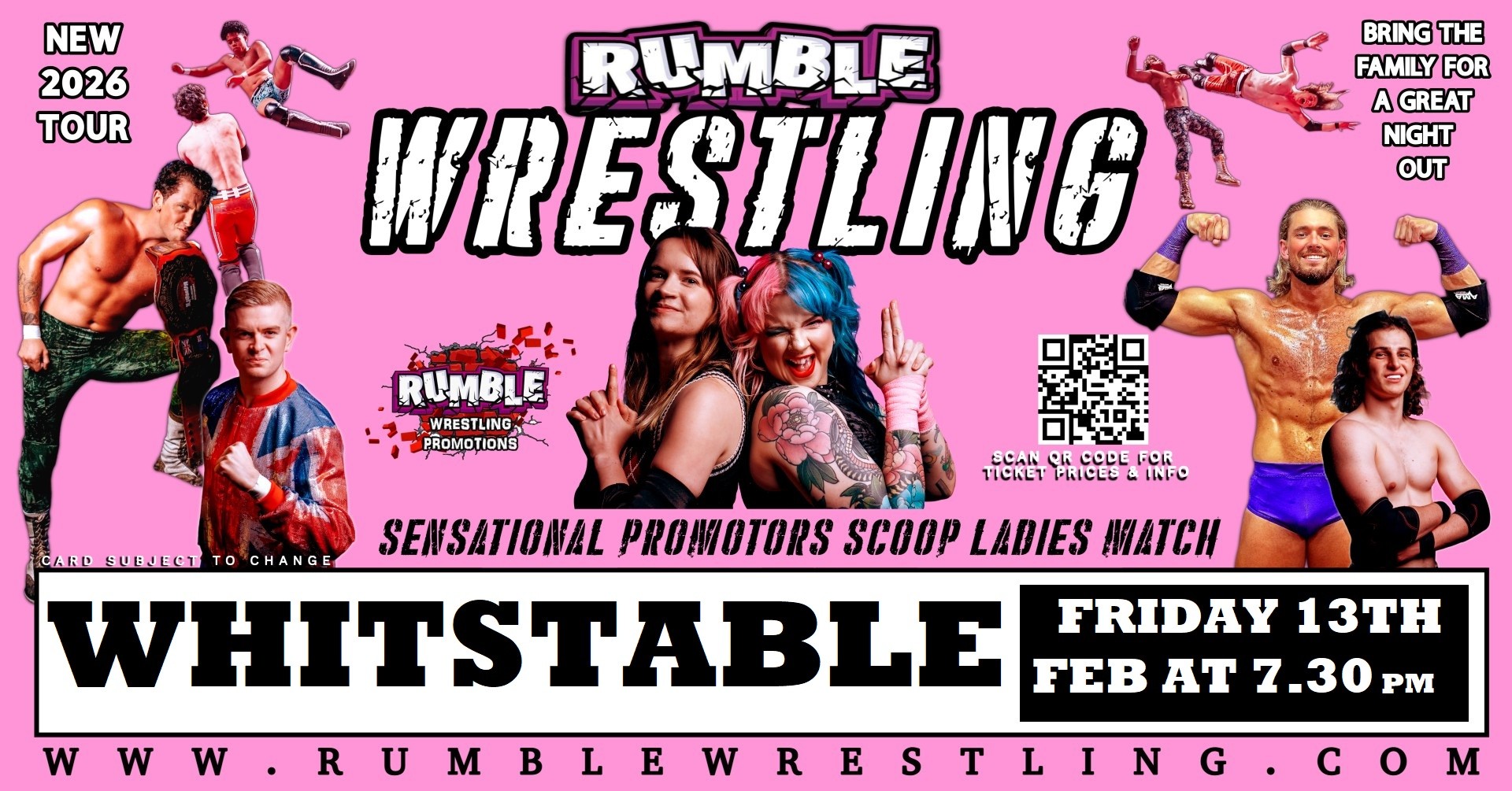 Rumble Wrestling Comes to Whitstable 2026-Wrestling Events